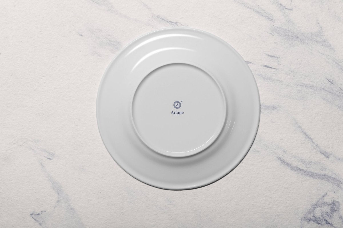 Ariane Prime 10 5/8" Prime-Warm White Porcelain Flat Plate - 12/Case