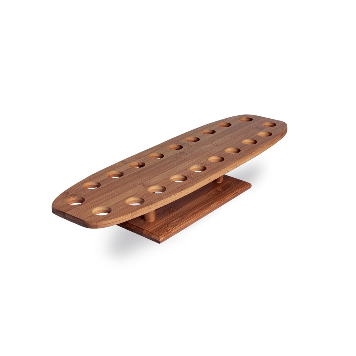 Packnwood 20 Holes Bamboo Reusable Cone and Temaki Display L:13.8in W:
