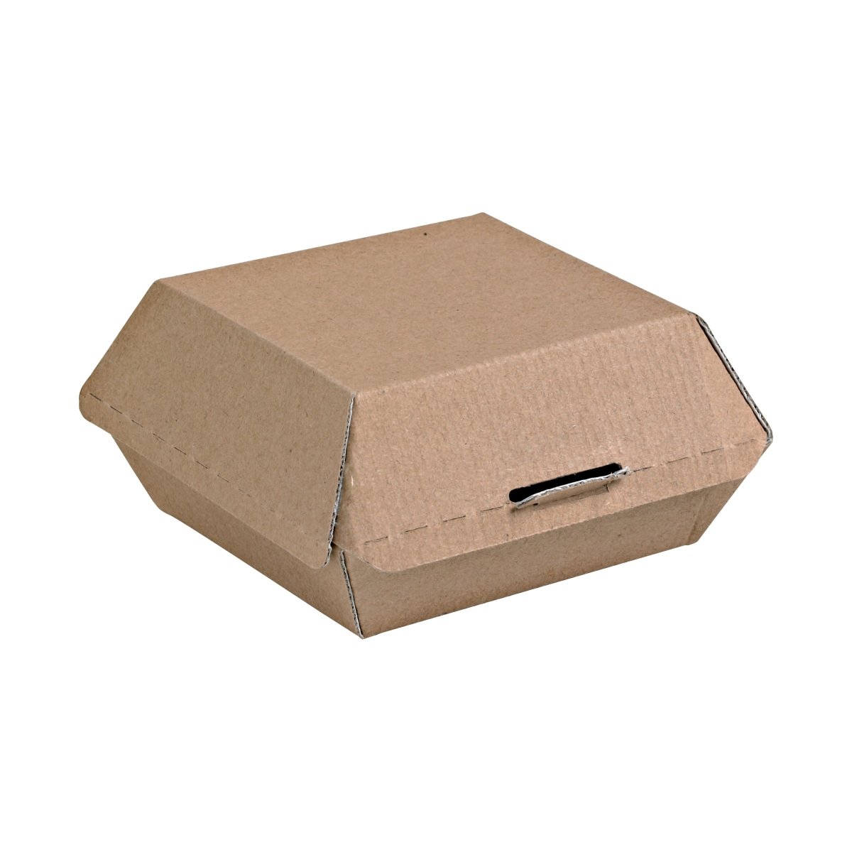 Packnwood Kraft Corrugated Hamburger Clamshell Take Out Box 12oz L:5.3