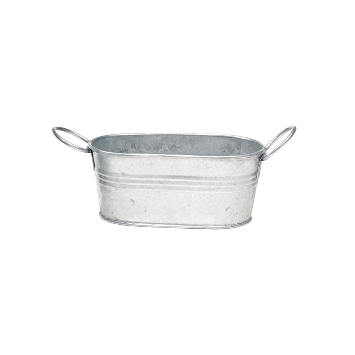 Packnwood Mini Reusable Metal Tub Bucket 7oz D:1.5H:4in